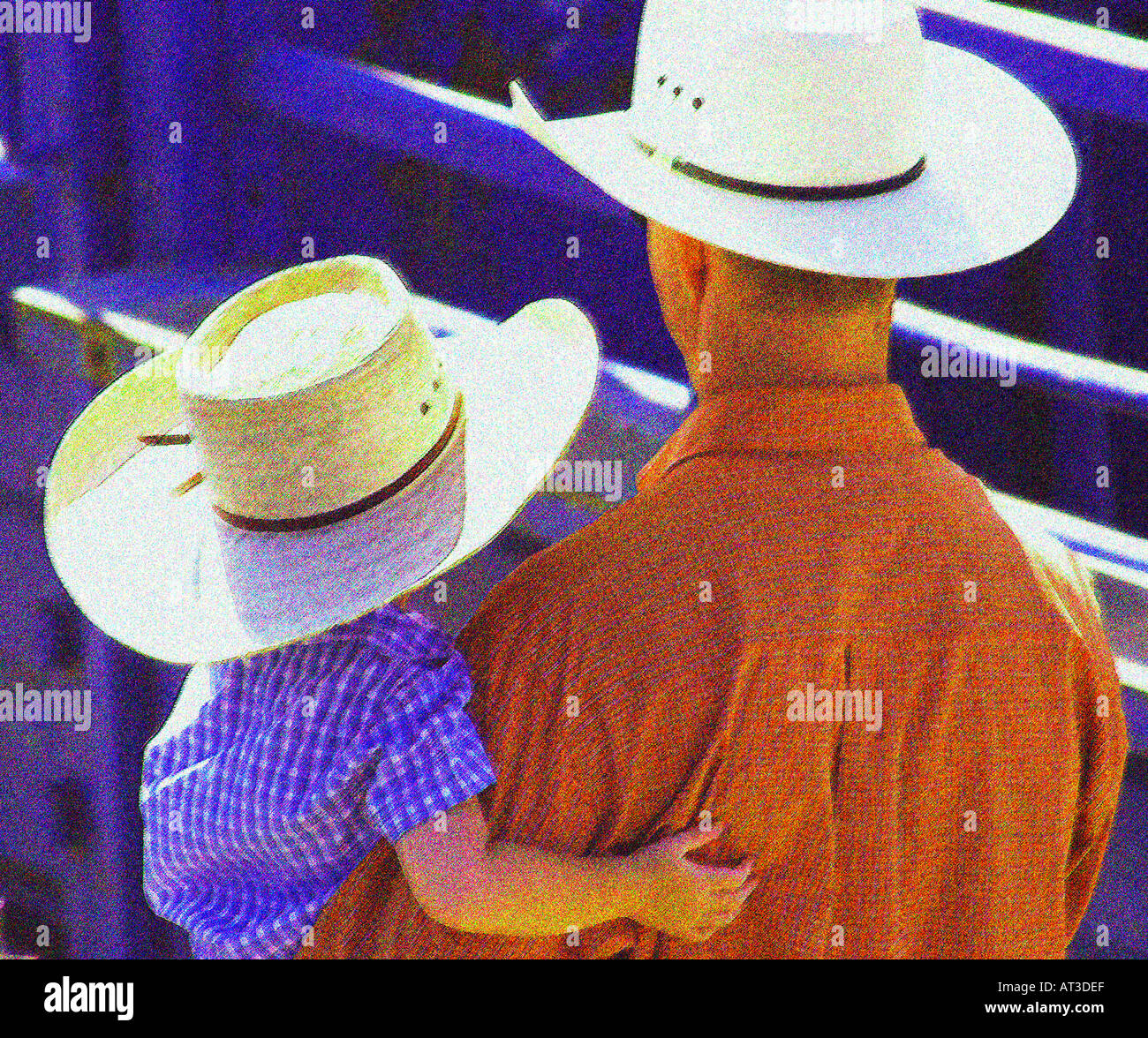 Father son cowboys hi-res stock photography and images - Alamy
