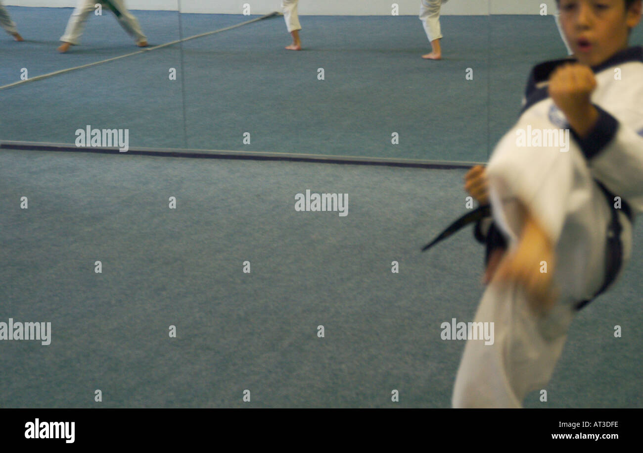 karate class Stock Photo - Alamy