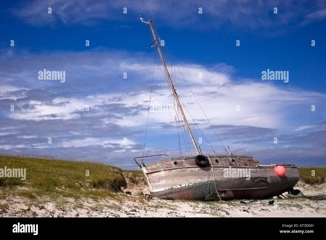 A Wreck in the Harbour, Scarinish, Isle of Tiree, Inner Hebrides ...
