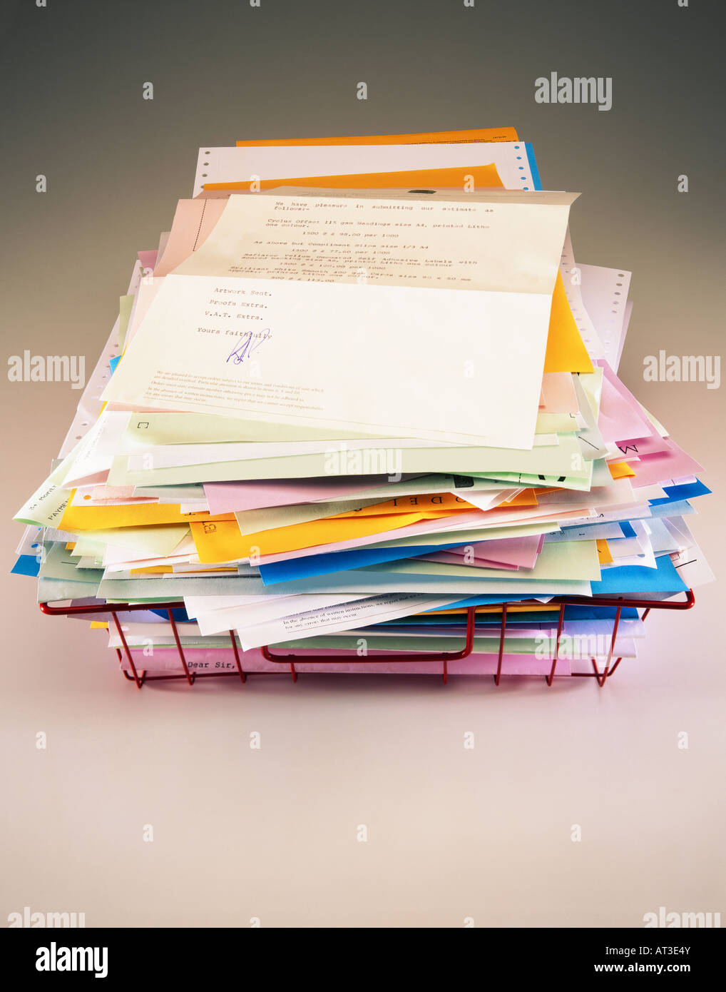 Paper work intray hi-res stock photography and images - Alamy