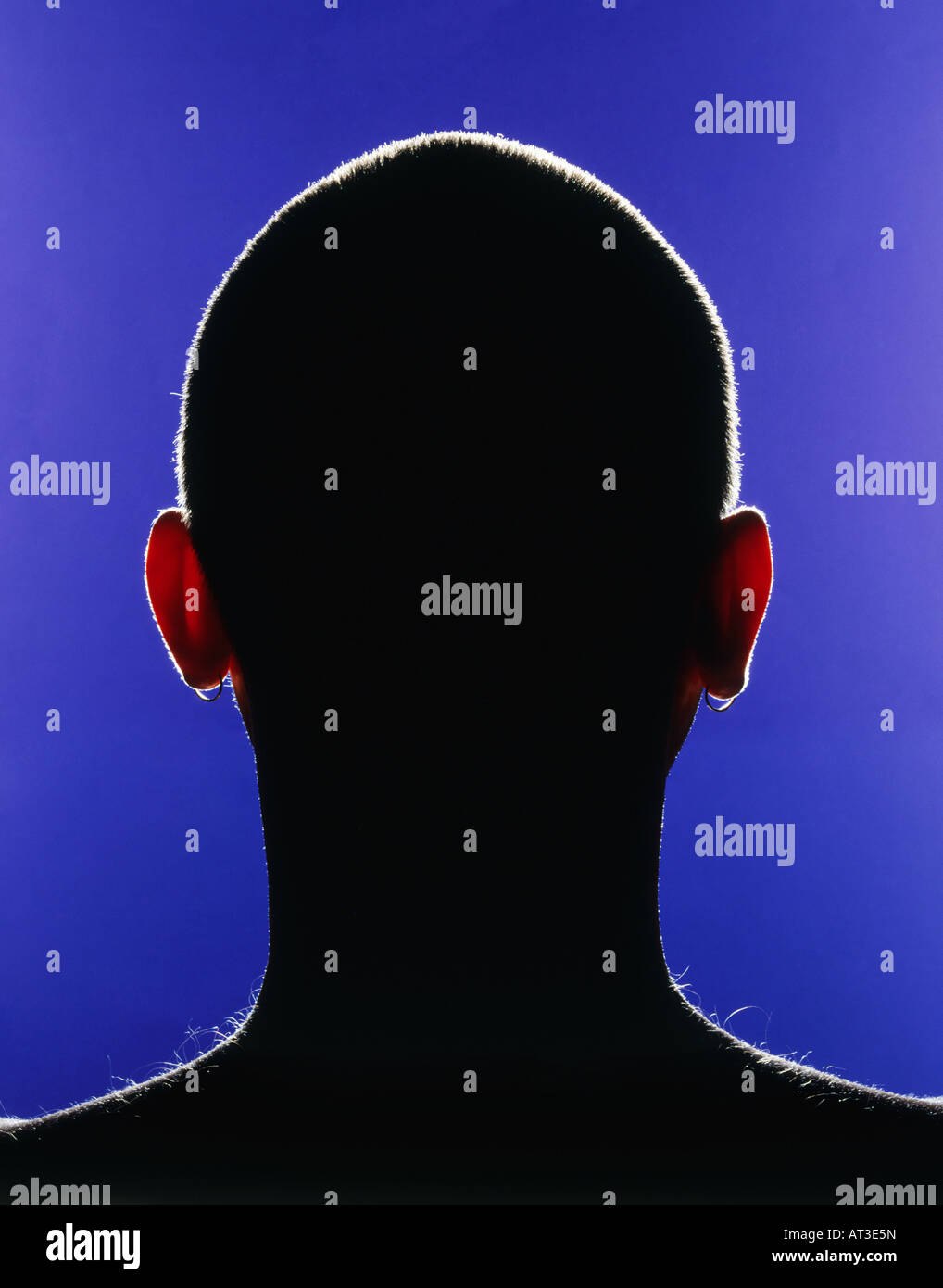 Man head silhouette cutout hi-res stock photography and images - Alamy