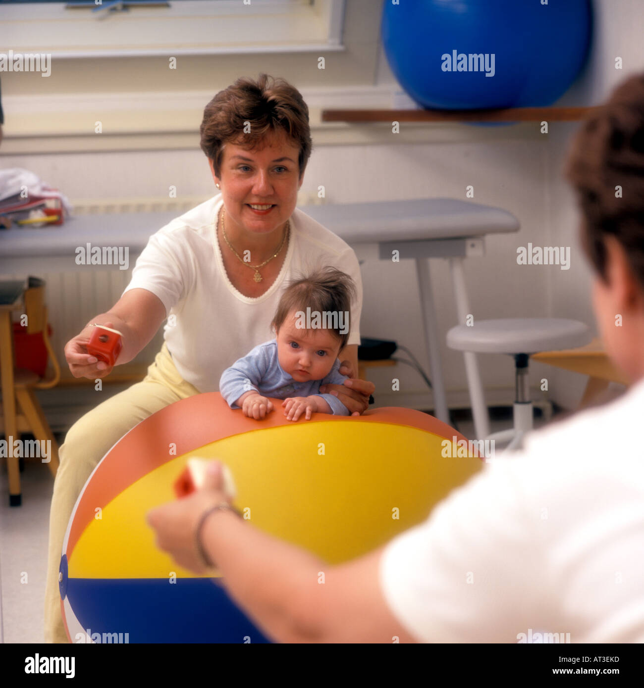 Physiotherapy for a little child Stock Photo - Alamy