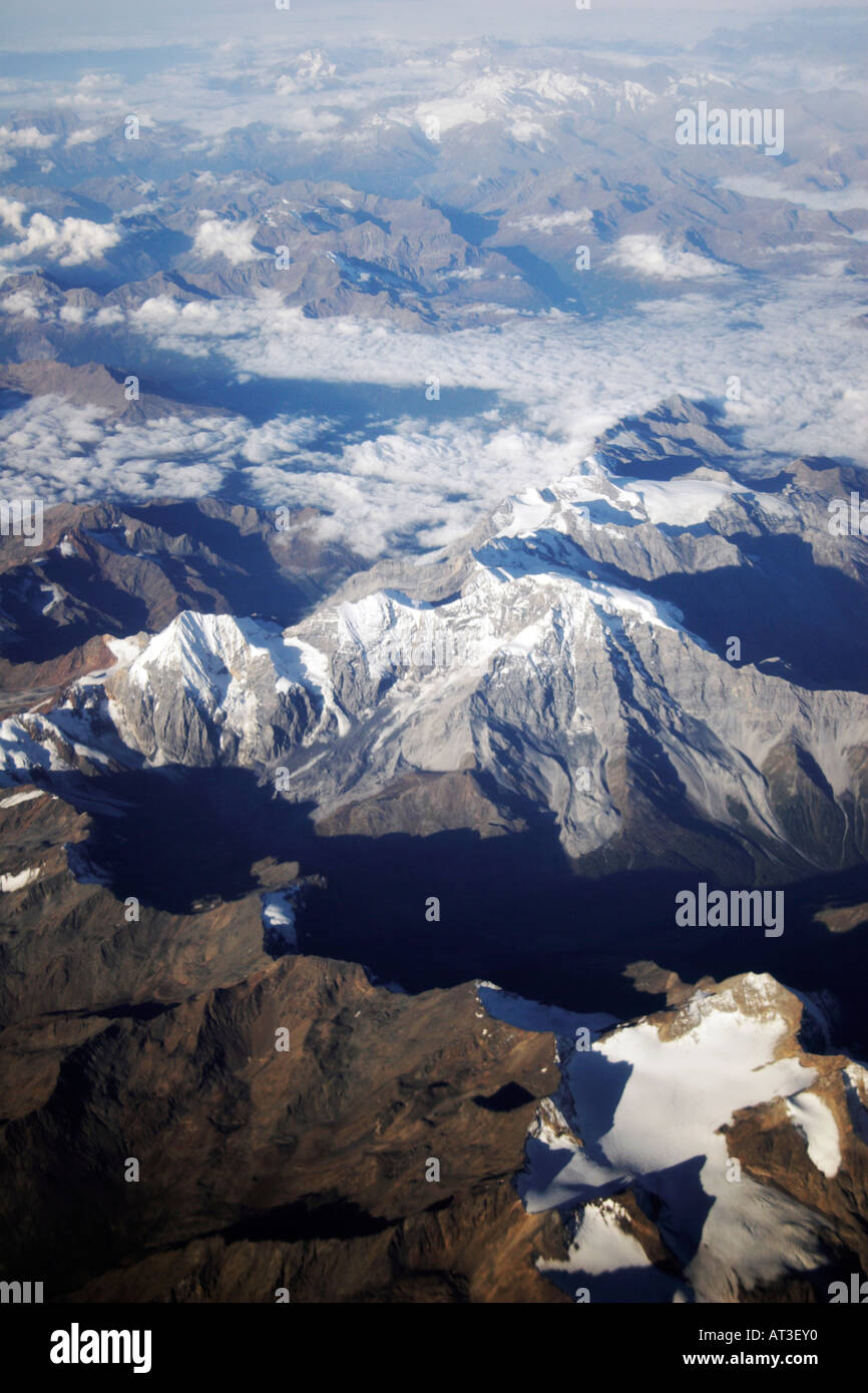 Aerial view of the Alps Stock Photo - Alamy