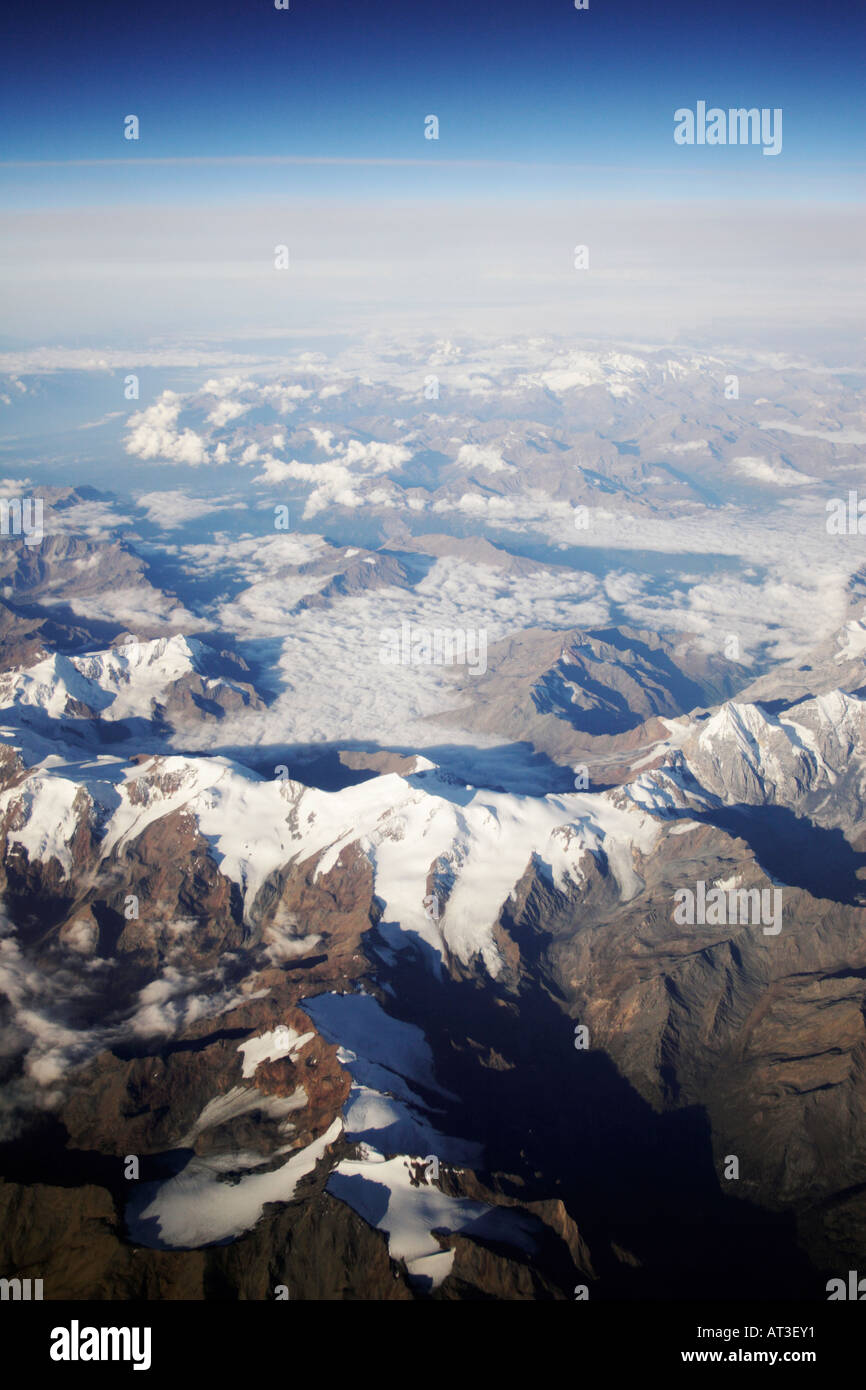 Aerial view of the Alps Stock Photo - Alamy