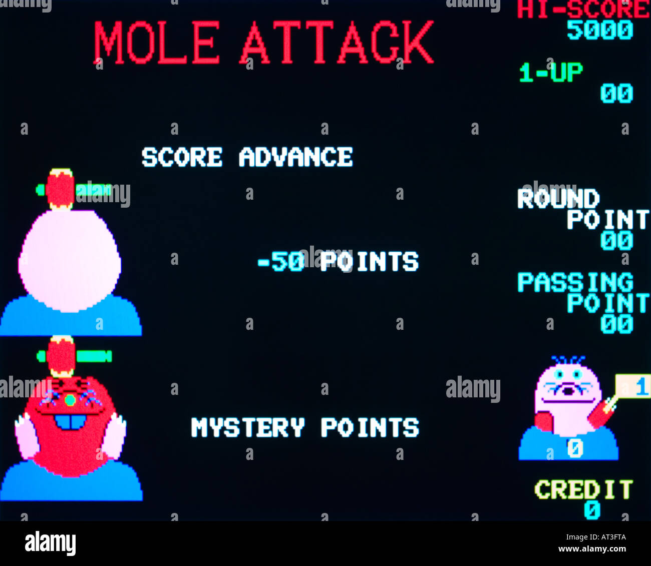 Mole Attack Yachiyo Electronics 1982 vintage arcade videogame ...