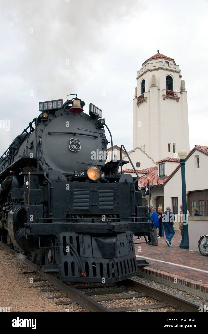 Histortic Challenger steam locomotive in Boise, Idaho Stock Photo - Alamy