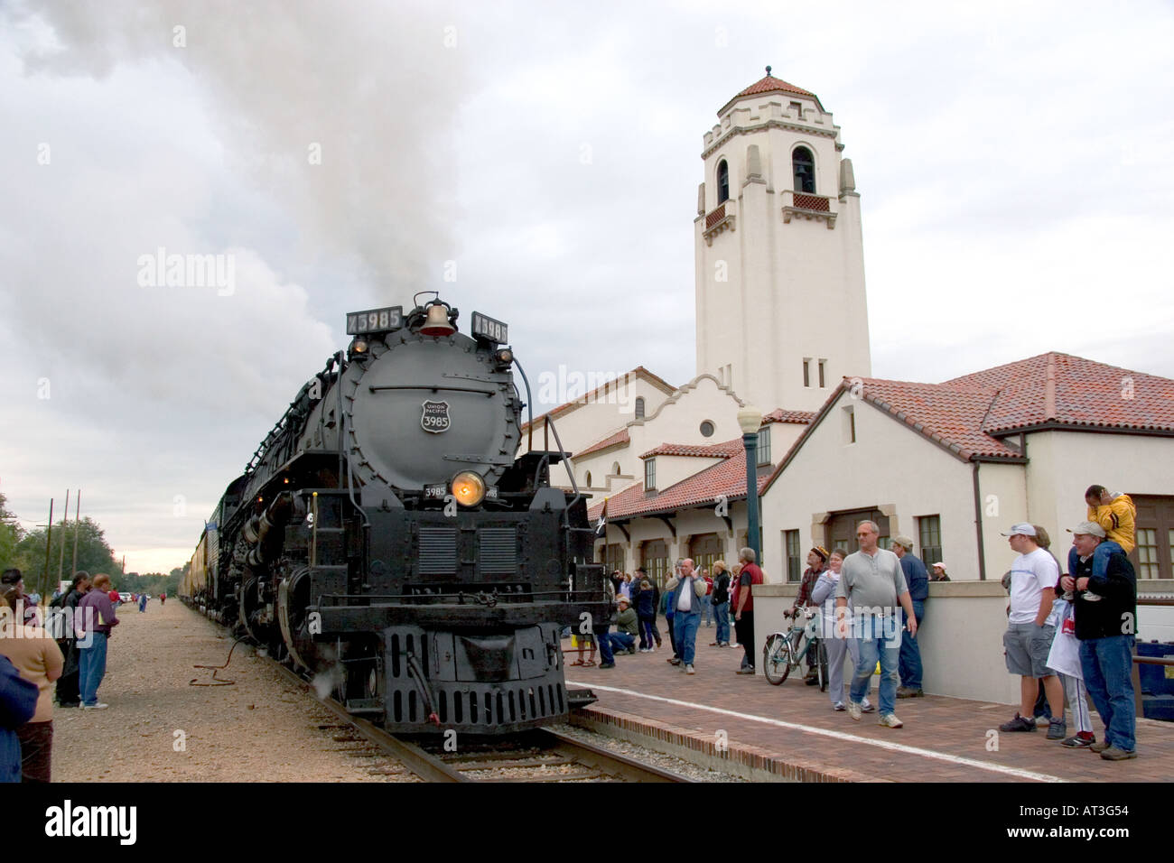 Historic steam locomotive Challenger visits Boise, Idaho Stock Photo ...