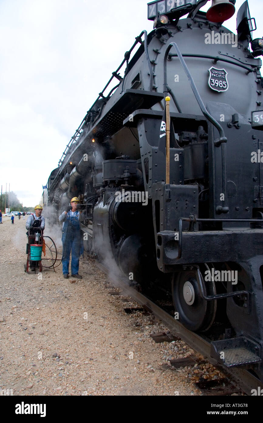 Close view of historic Challenger locomotive steam engine Stock Photo ...
