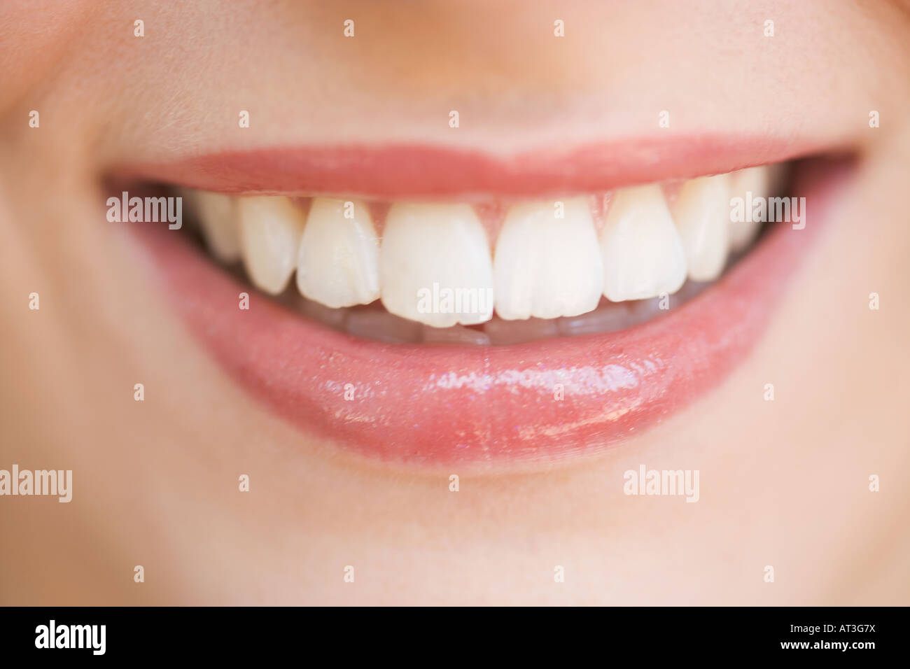 Woman's mouth, smiling Stock Photo - Alamy