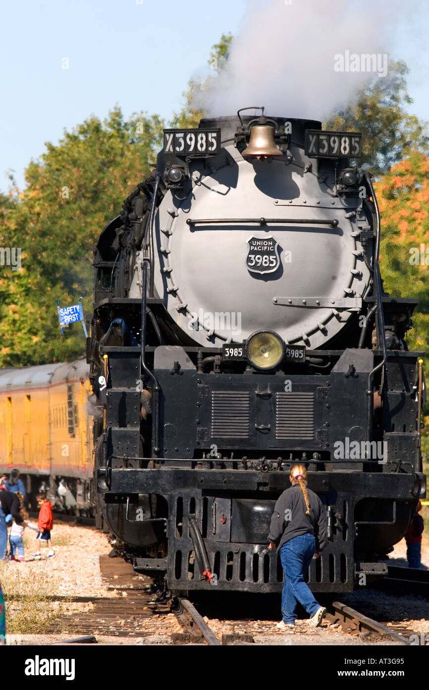 Historic Challenger locomotive steam engine during September 2005 visit ...