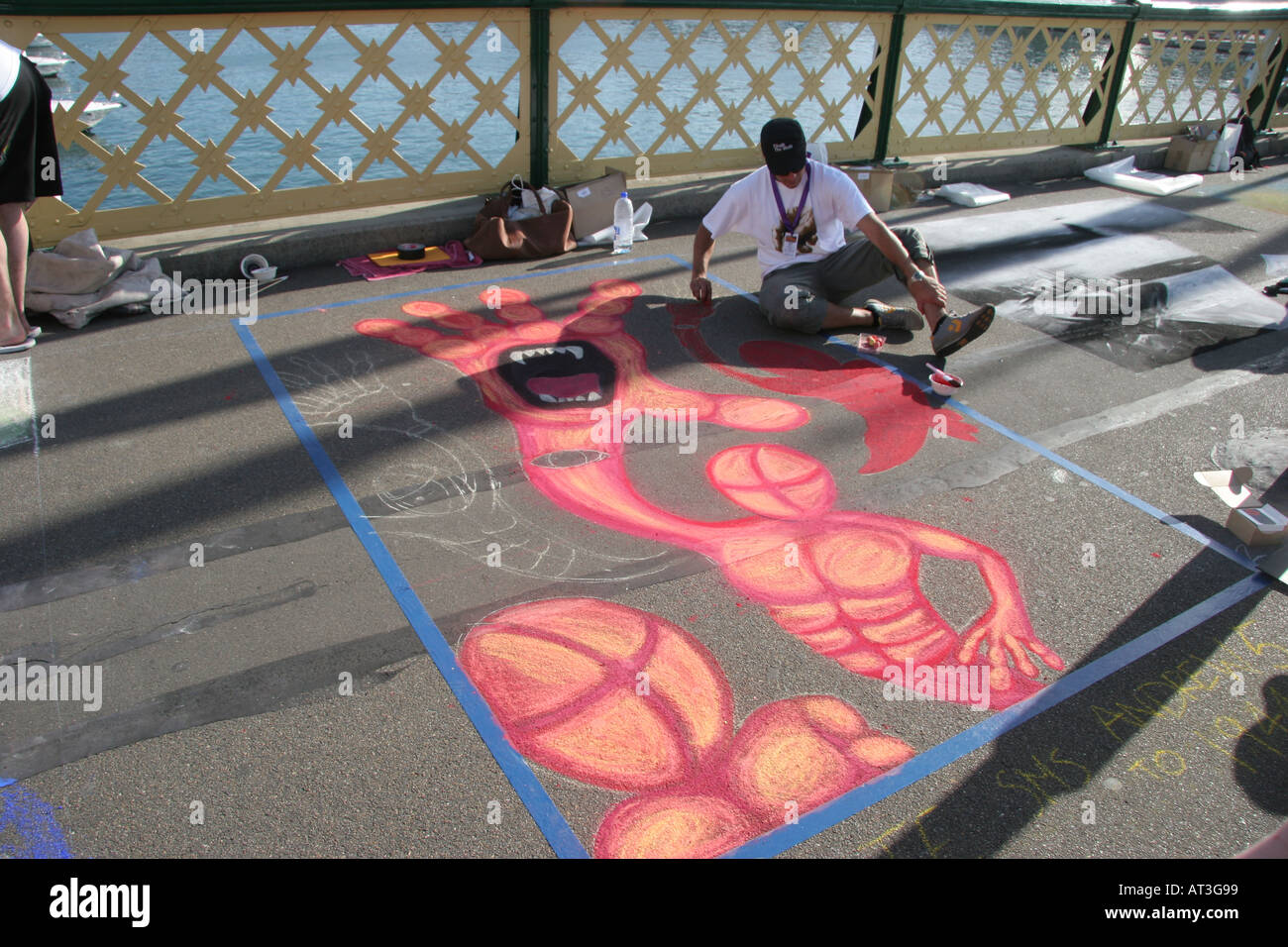 Chalk Pavement Art Stock Photo - Alamy