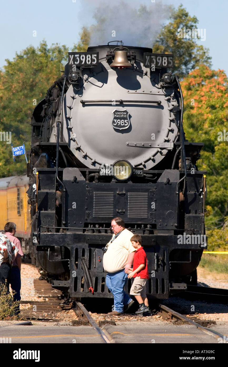 Historic Challenger locomotive steam engine during September 2005 visit ...