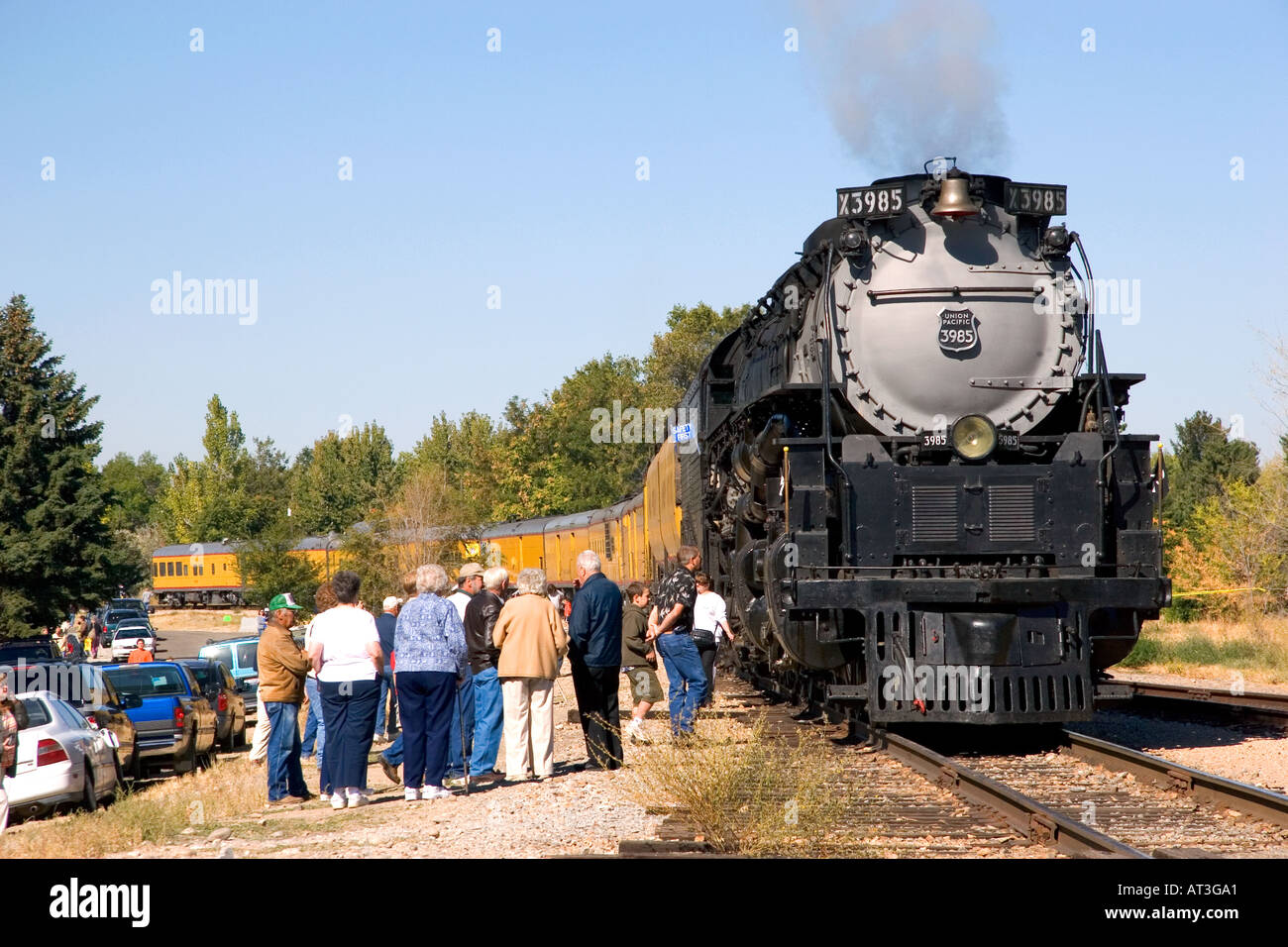 Historic Challenger locomotive steam engine during September 2005 visit ...