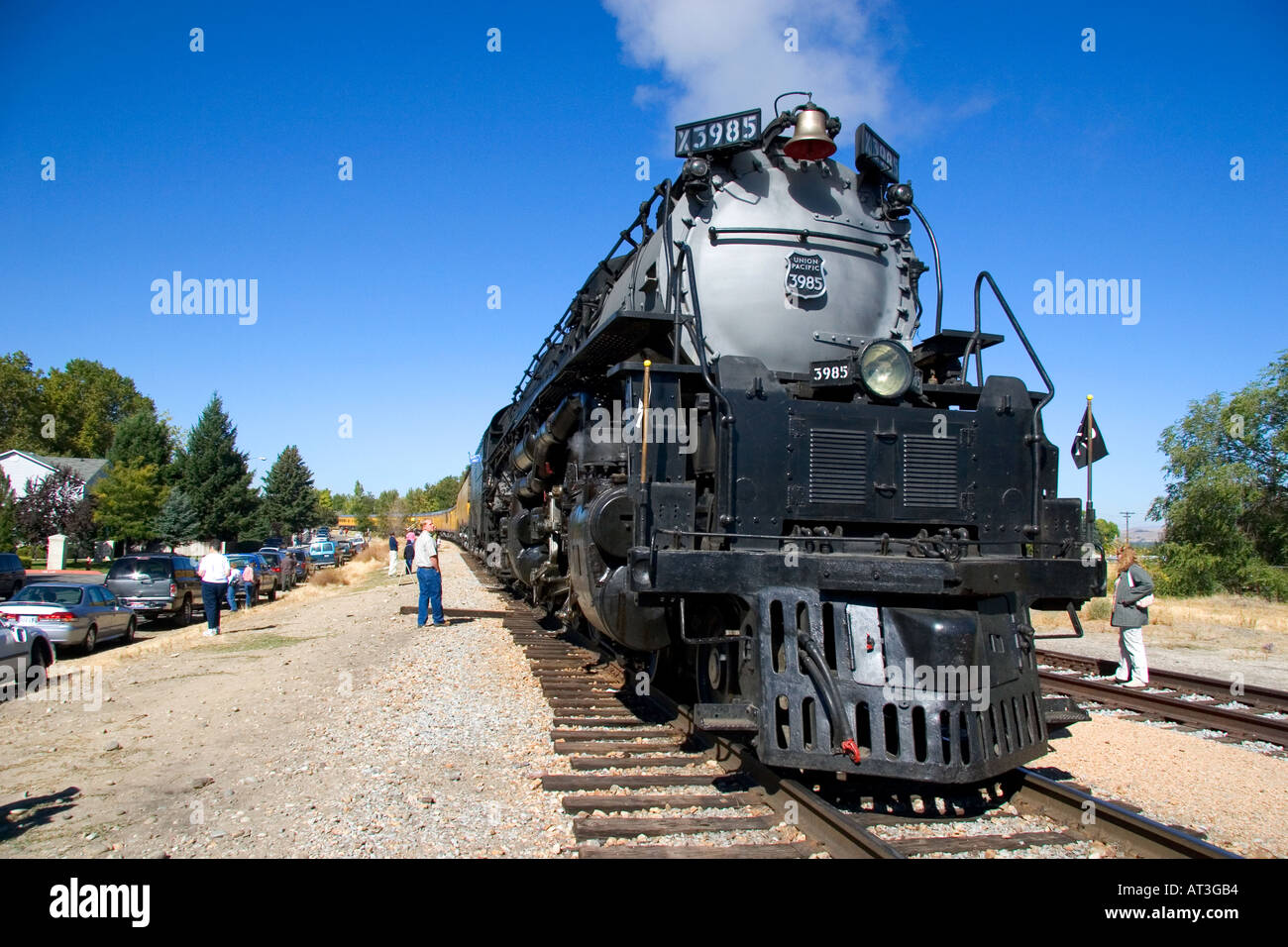 Historic Challenger locomotive steam engine during September 2005 visit ...