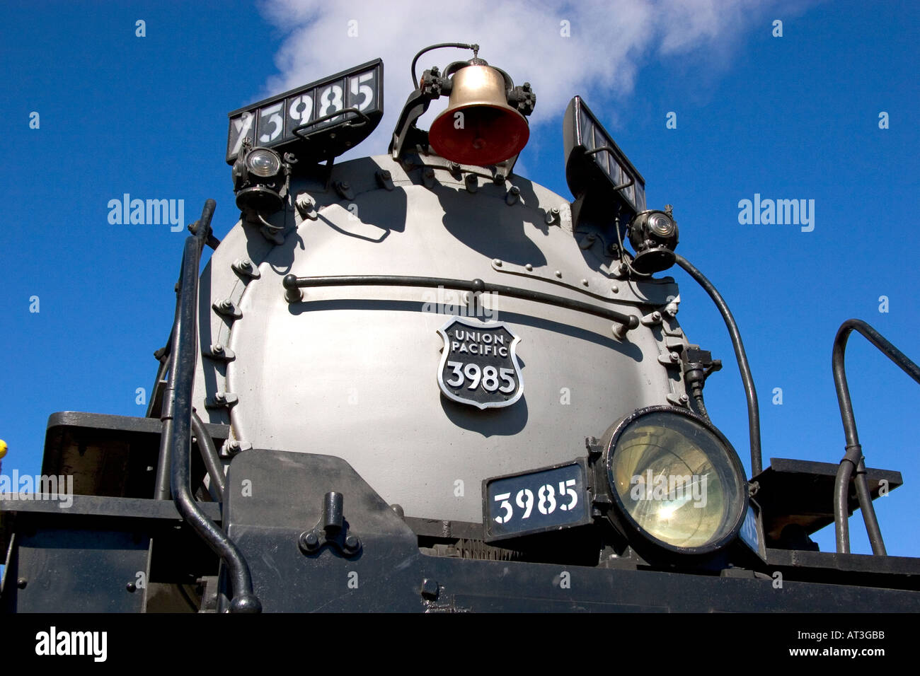Historic Challenger locomotive steam engine during September 2005 visit ...