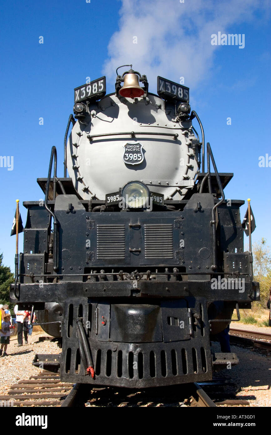 Historic Challenger locomotive steam engine during September 2005 visit ...