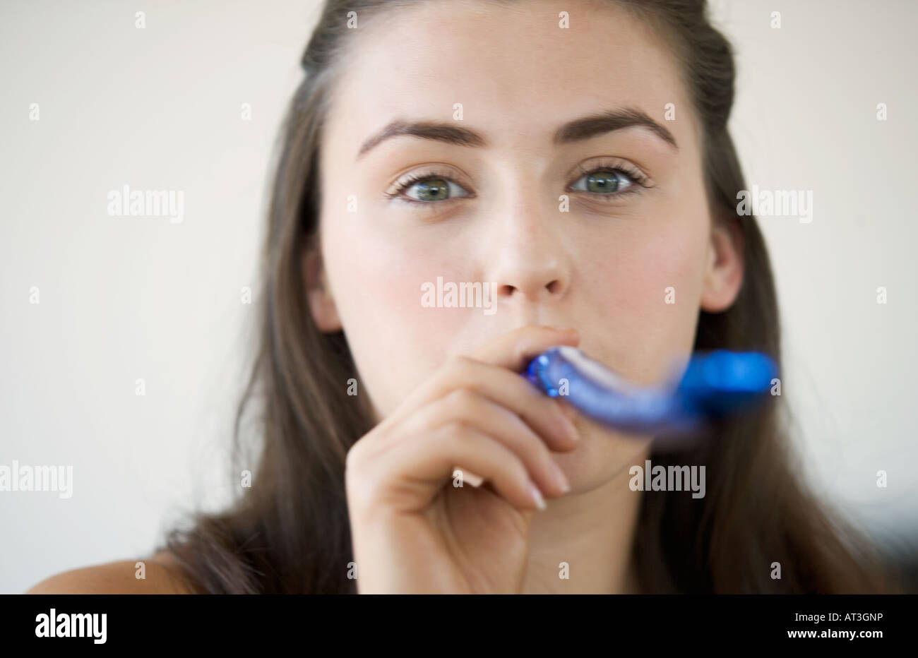 Right hand side of a young woman's face, cropped Stock Photo - Alamy