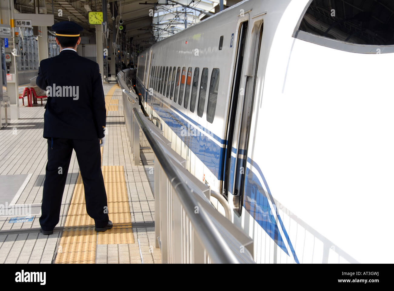 Train Guard On Bullet Train High Resolution Stock Photography and ...