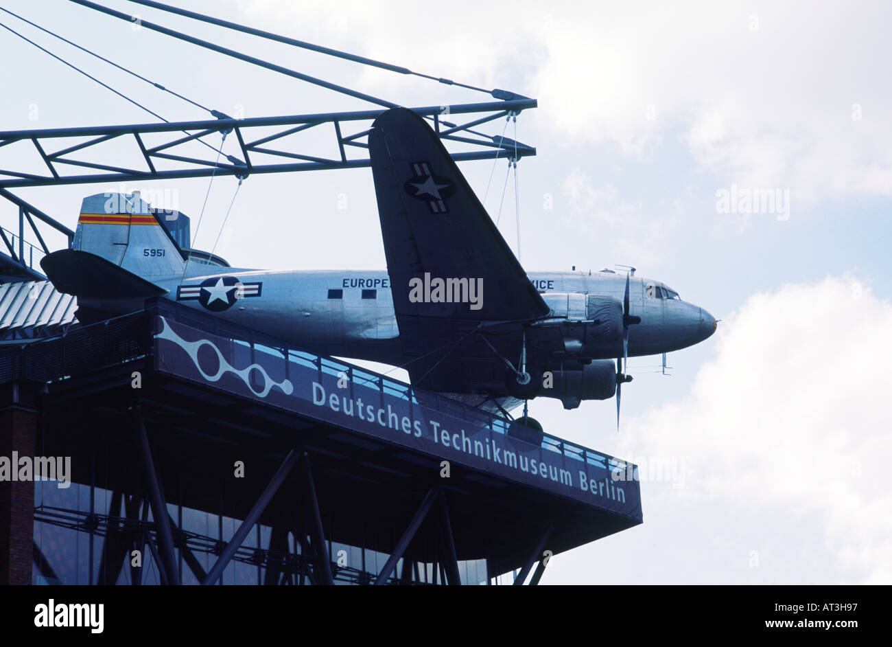 C47 Dakota American military aircraft from the Berlin Airlift on the ...
