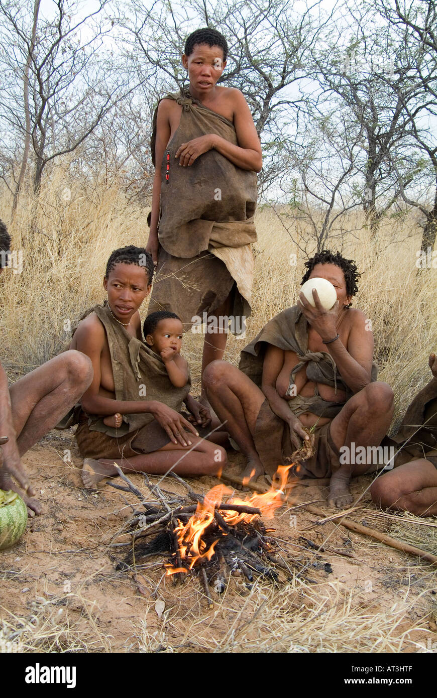 Bushmen eating hi-res stock photography and images - Alamy