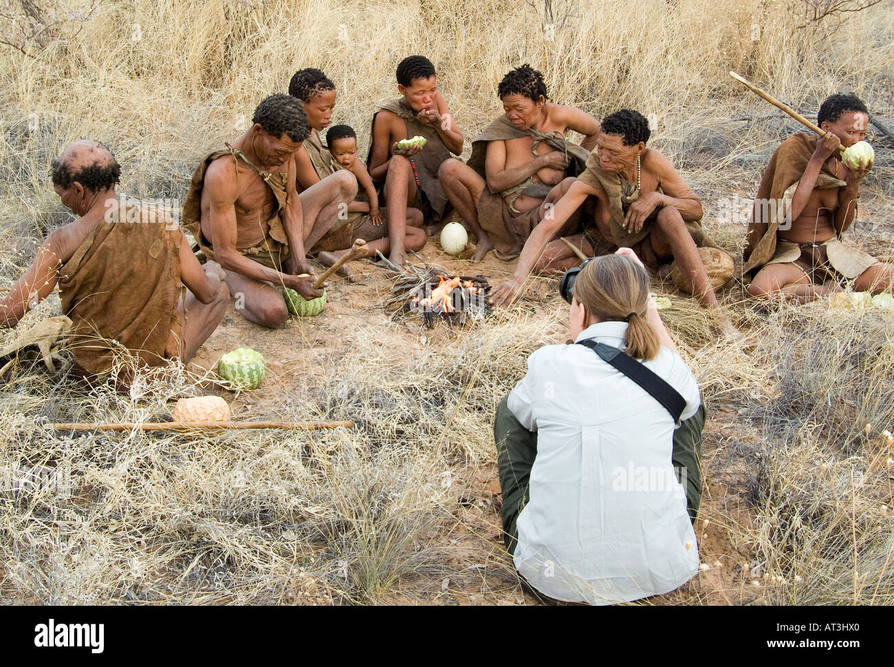 Bushmen eating hi-res stock photography and images - Alamy