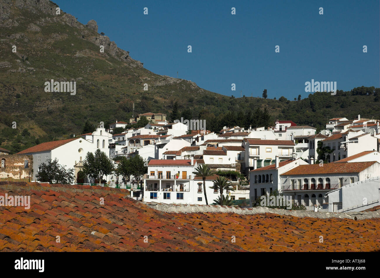 A view of Gaucin one of the pueblos blancos white villages Gaucin ...