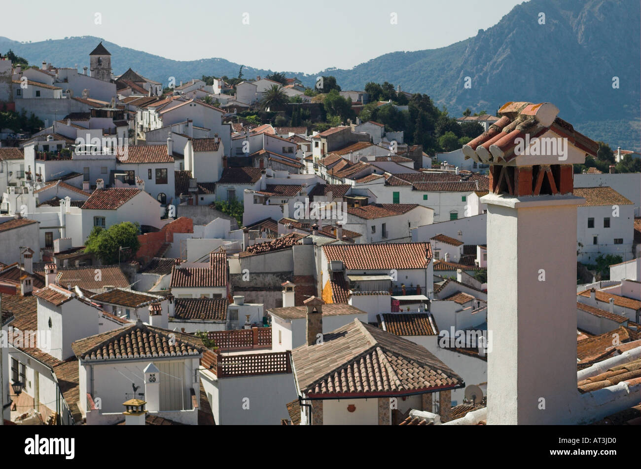 A view of Gaucin one of the pueblos blancos white villages Gaucin ...