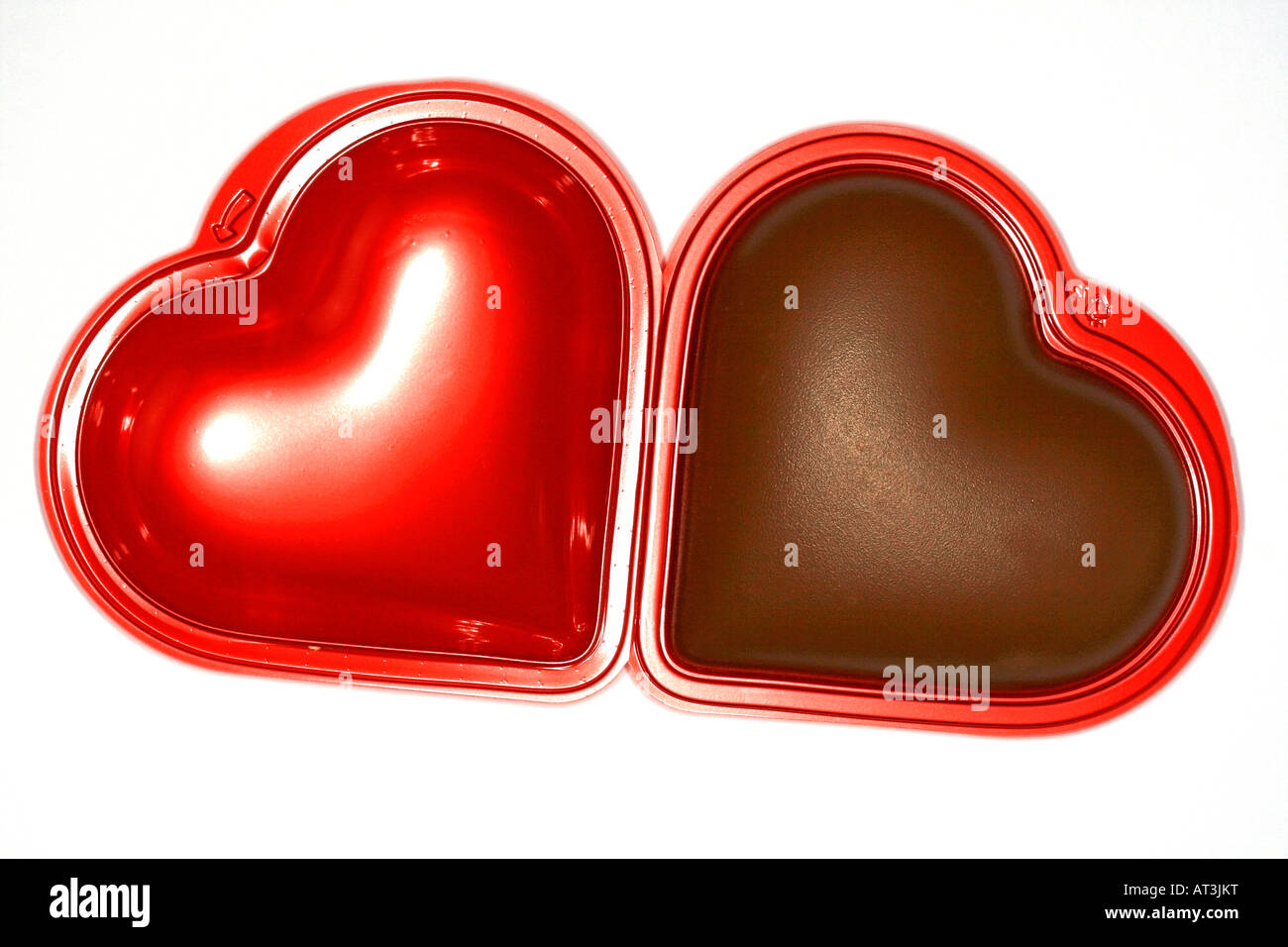 Chocolate shaped heart Stock Photo - Alamy