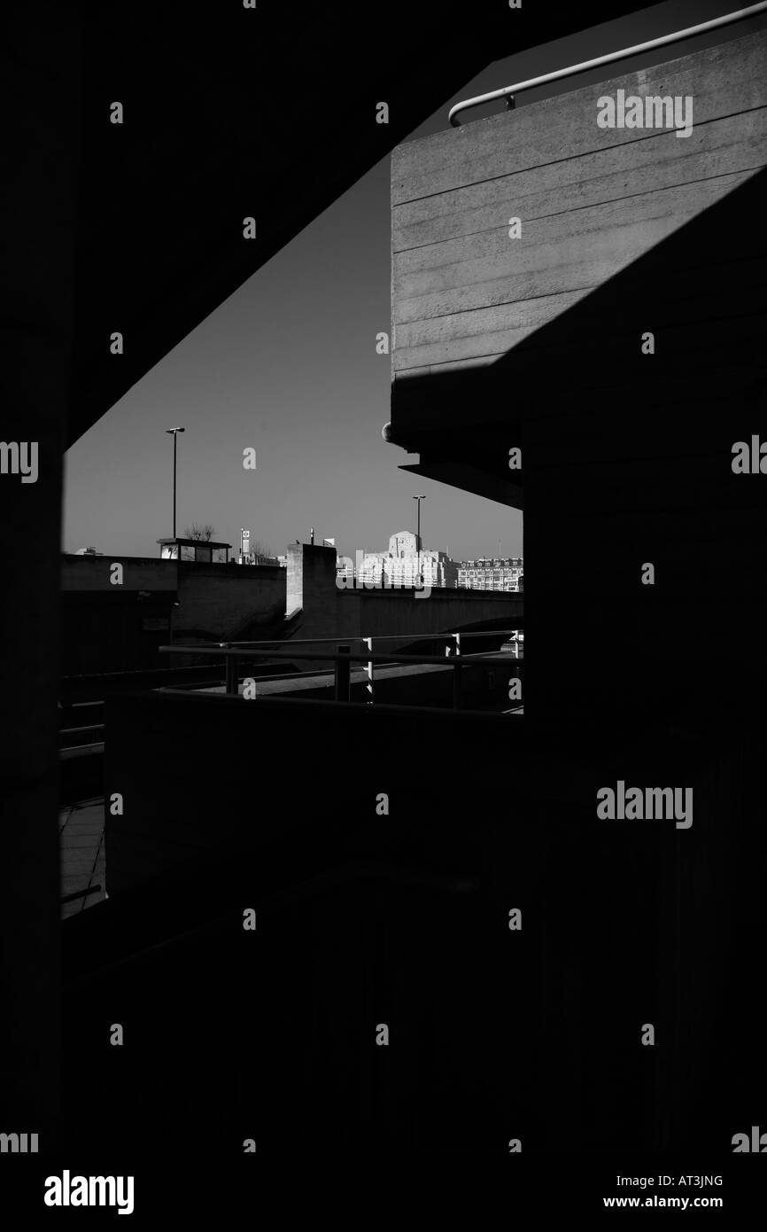 Shell Mex Building and Waterloo Bridge seen from the National Theatre ...