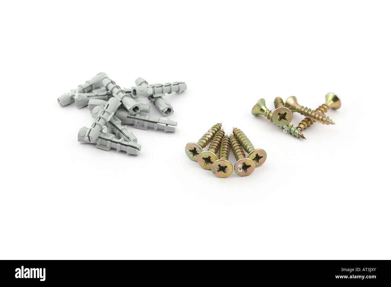 Screw and wall plug hi-res stock photography and images - Alamy