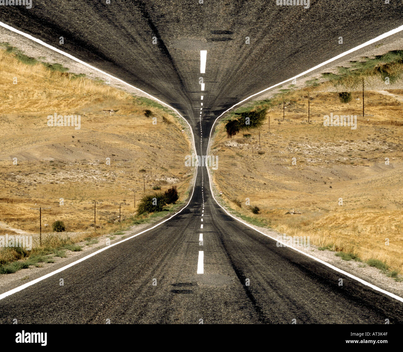 symmetry road Stock Photo - Alamy