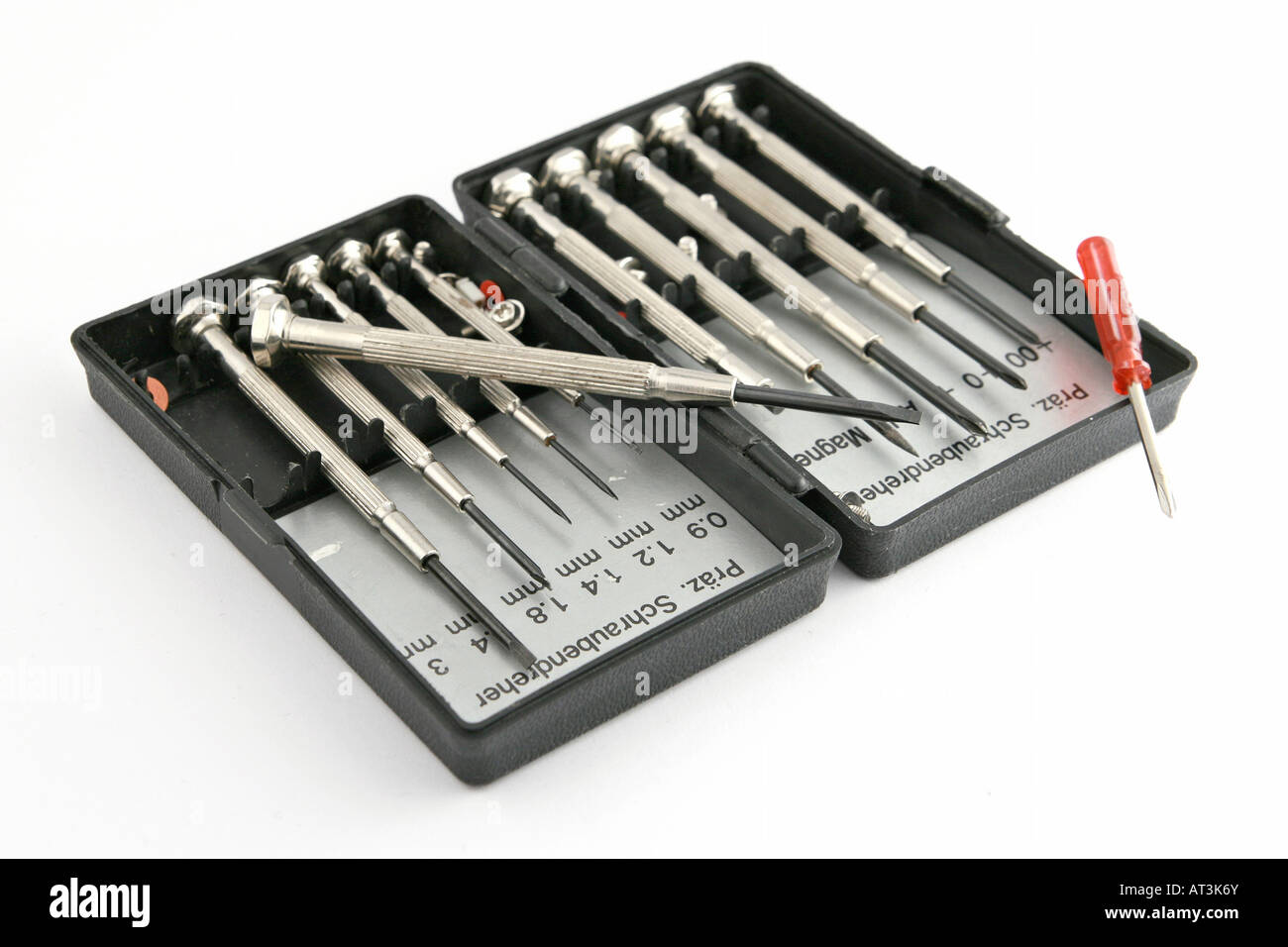 Screwdrivers in a box Stock Photo - Alamy