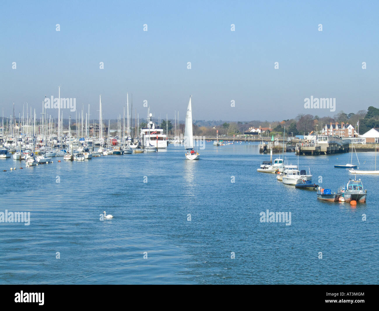Lymington harbor hi-res stock photography and images - Alamy