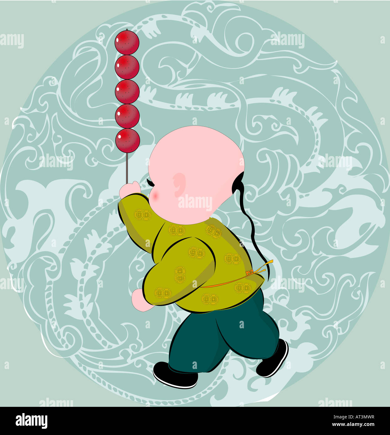 Kids celebrating Spring Festival Stock Photo - Alamy