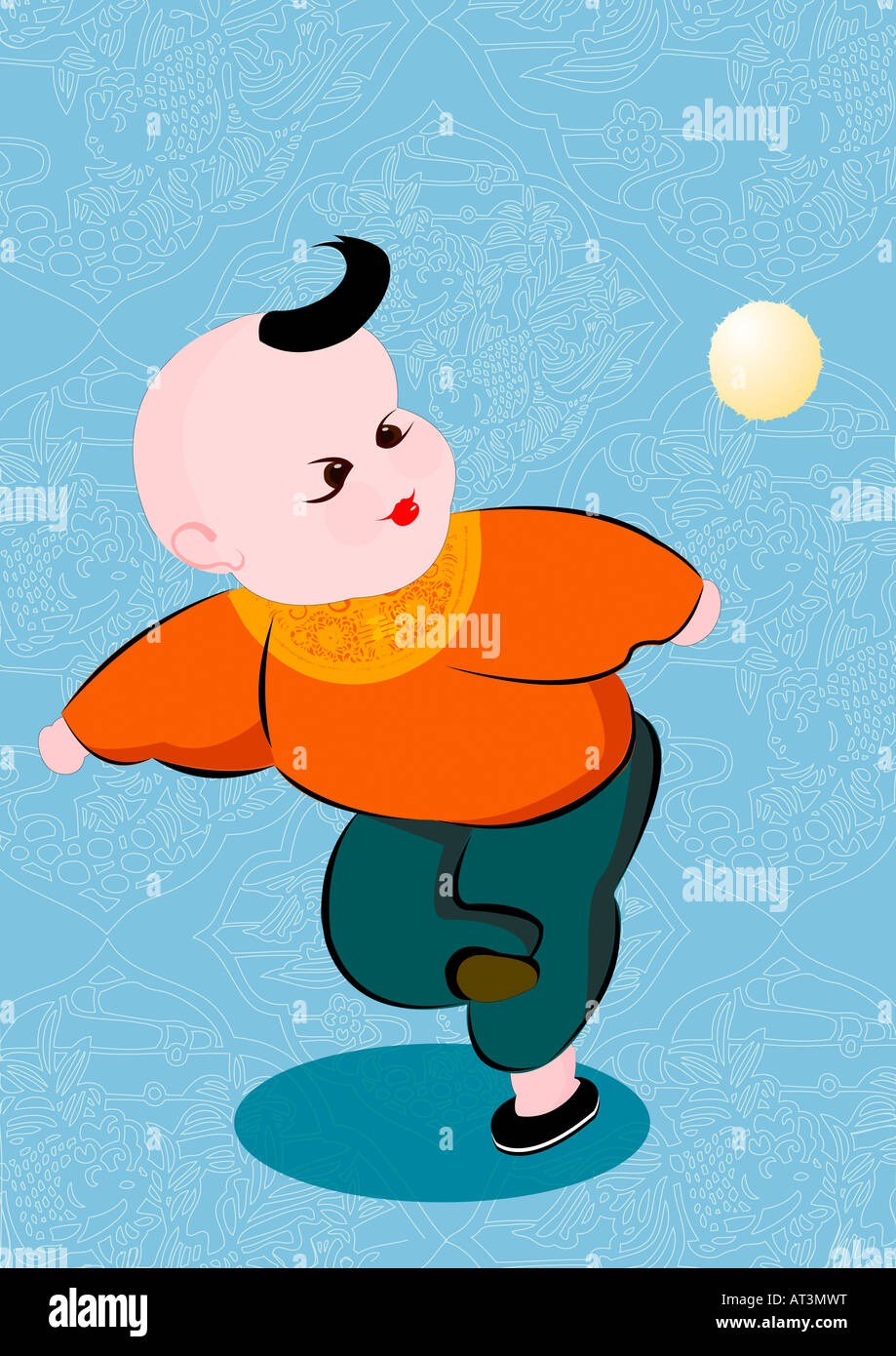 Kids celebrating Spring Festival Stock Photo - Alamy