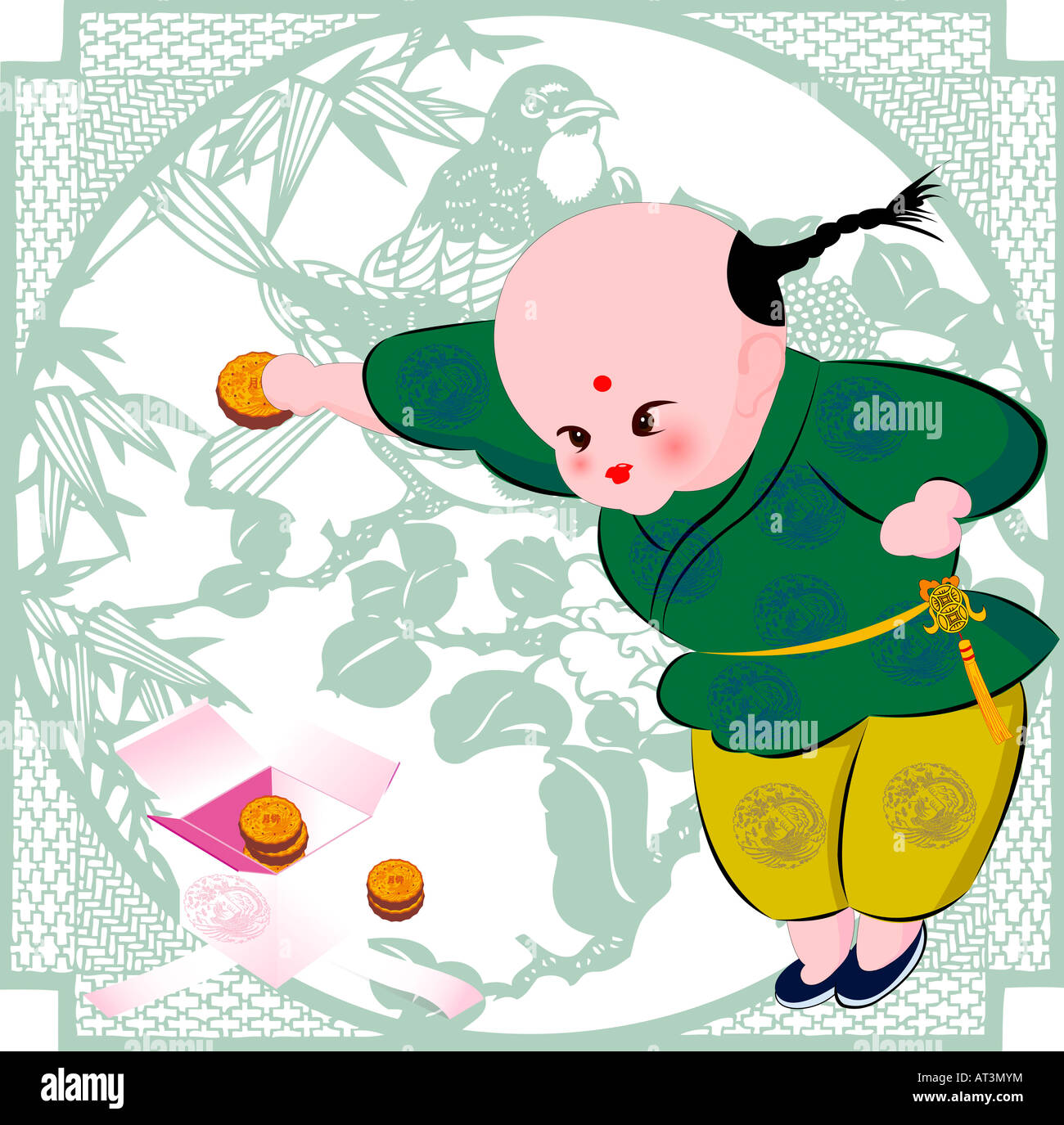 Kids celebrating Spring Festival Stock Photo - Alamy