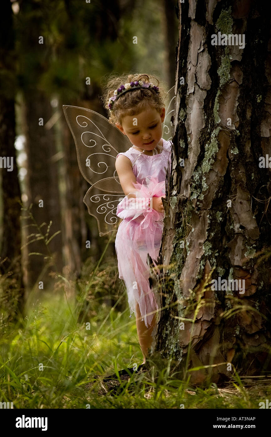 Little Girl Dressed As A Fairy