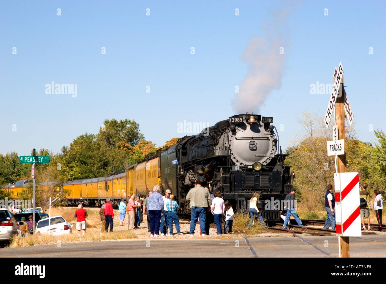 Historic Challenger locomotive steam engine during September 2005 visit ...