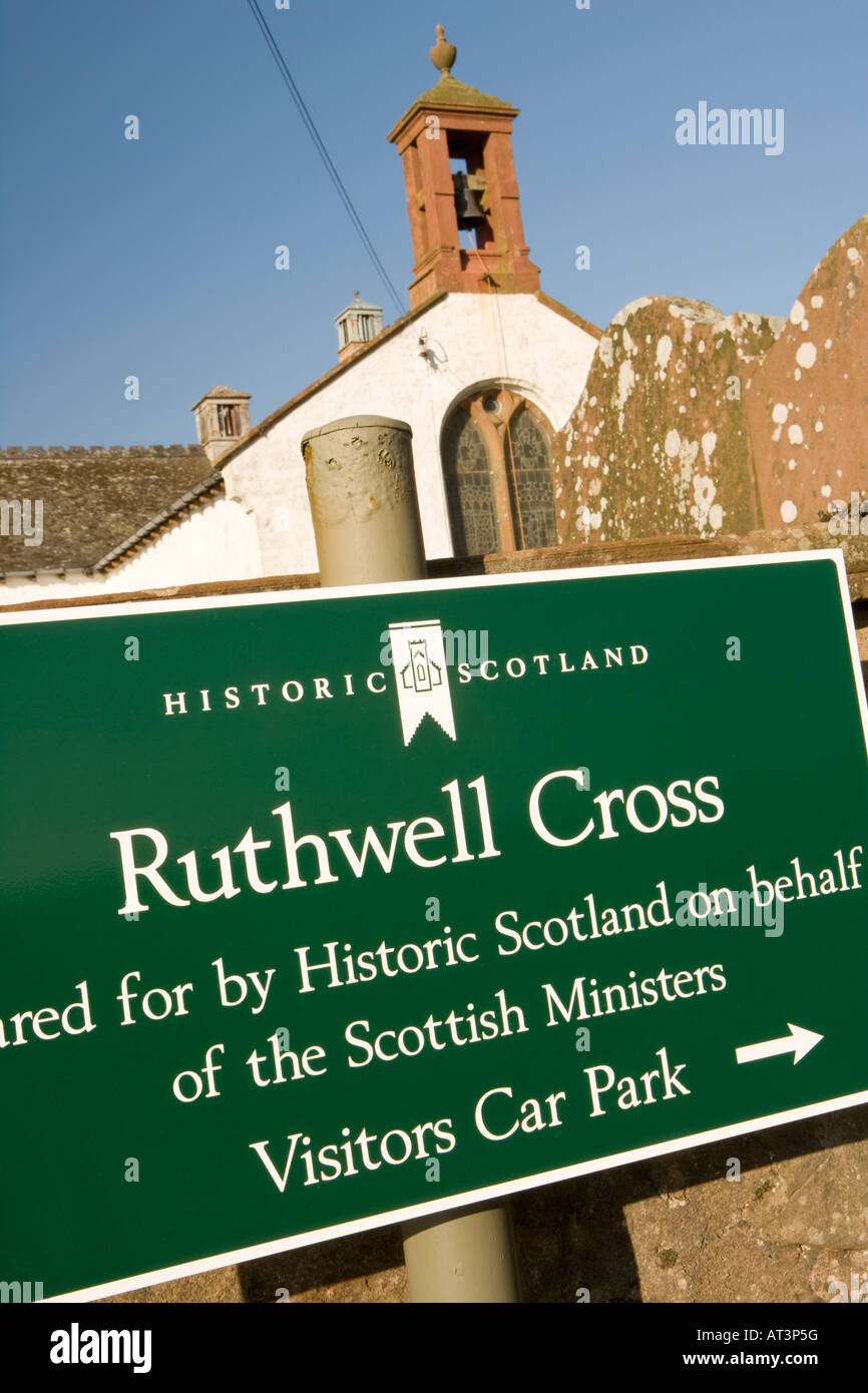 Ruthwell Church home to the Ruthwell Cross early Northumbrian Christian ...