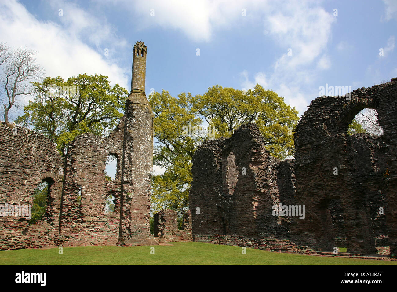 UK Herefordshire Grosmont Castle main hall Stock Photo - Alamy