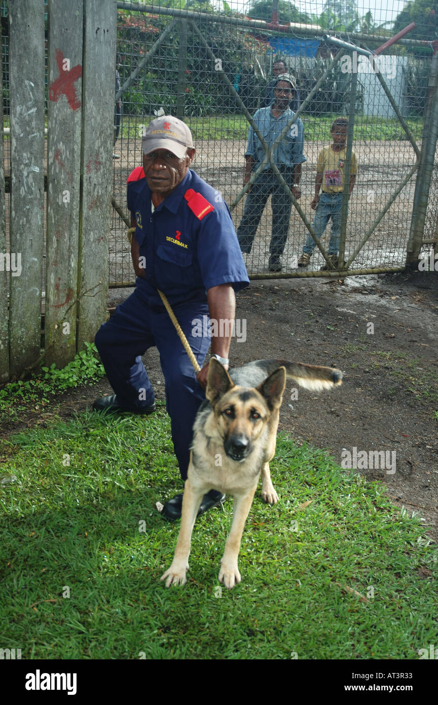 Security guard PNG with attack dog Stock Photo - Alamy