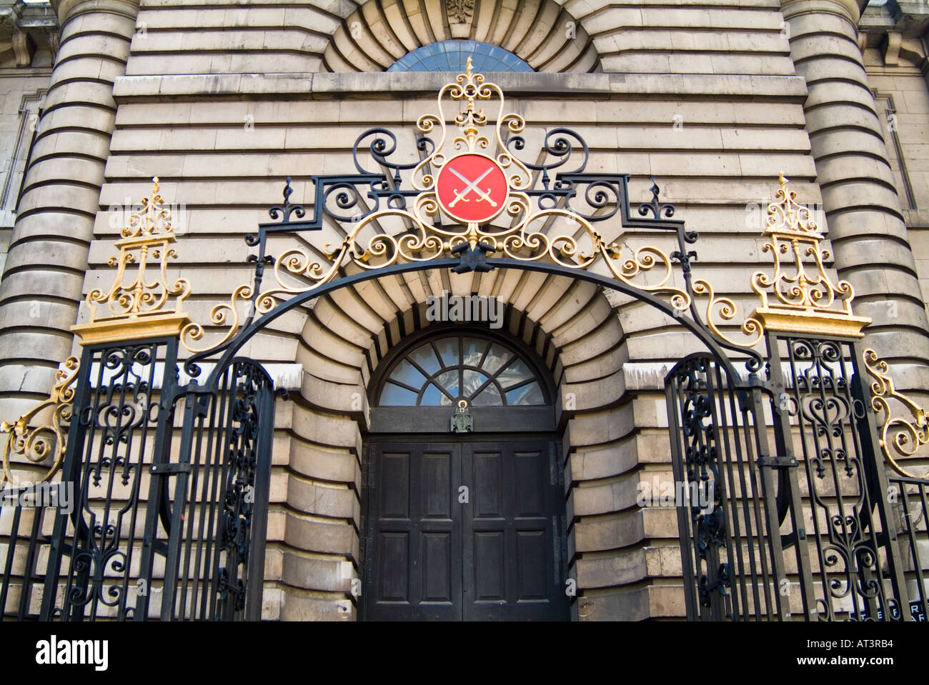 Ornate Gates and Arms in the City of London Stock Photo - Alamy