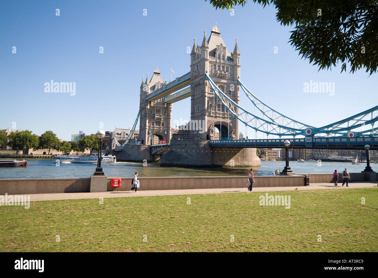 Tower Bridge on the River Thames, as seen from the Greater London ...