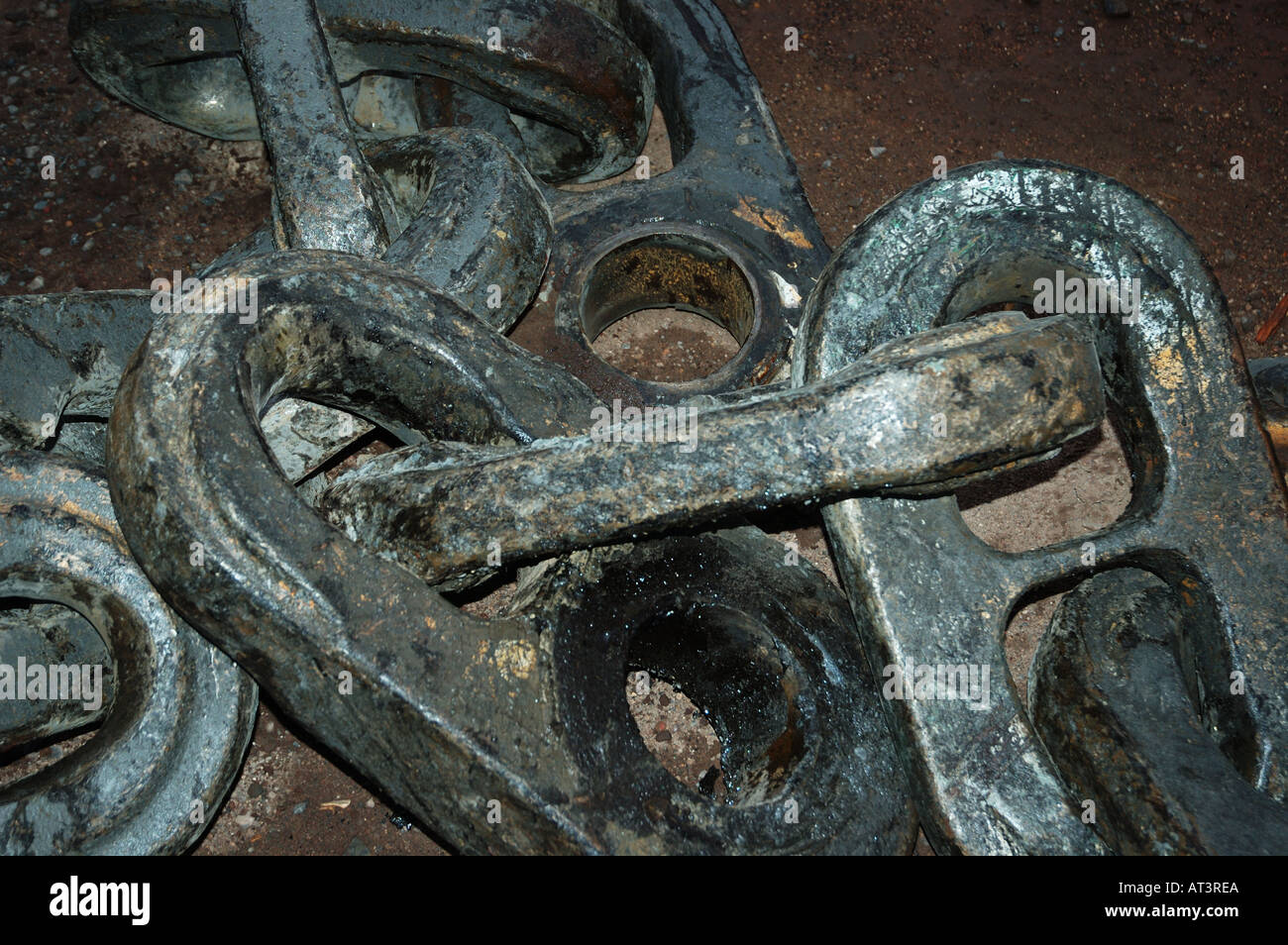 industrial chain on mine site Stock Photo - Alamy