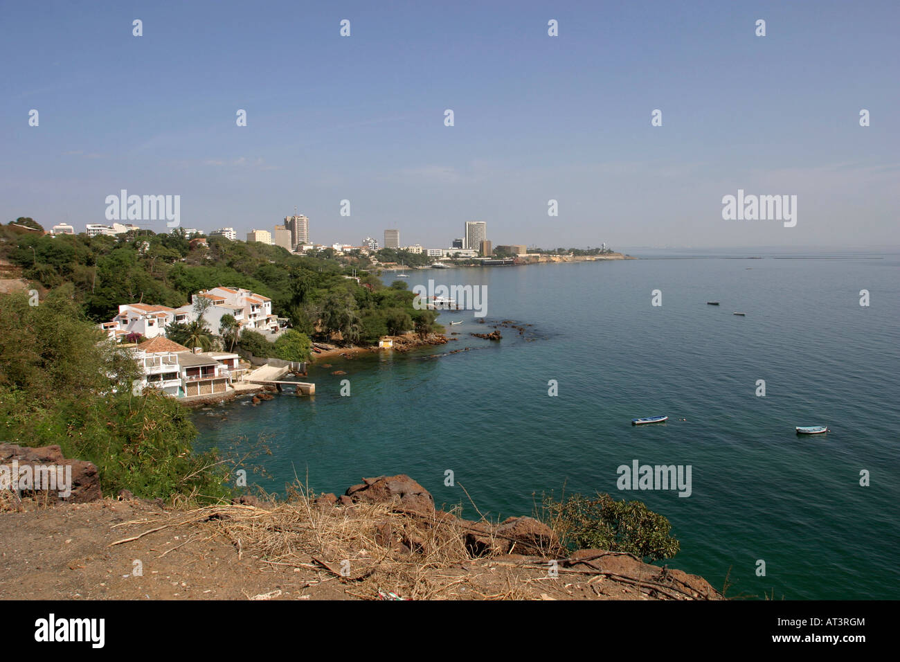 Senegal Dakar Central city skyline from Cap Manuel Stock Photo - Alamy