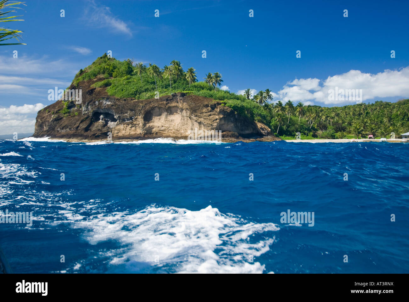 APULIMA ISLAND blue lagoon SAMOA southeastern Upolu island in the sun ...