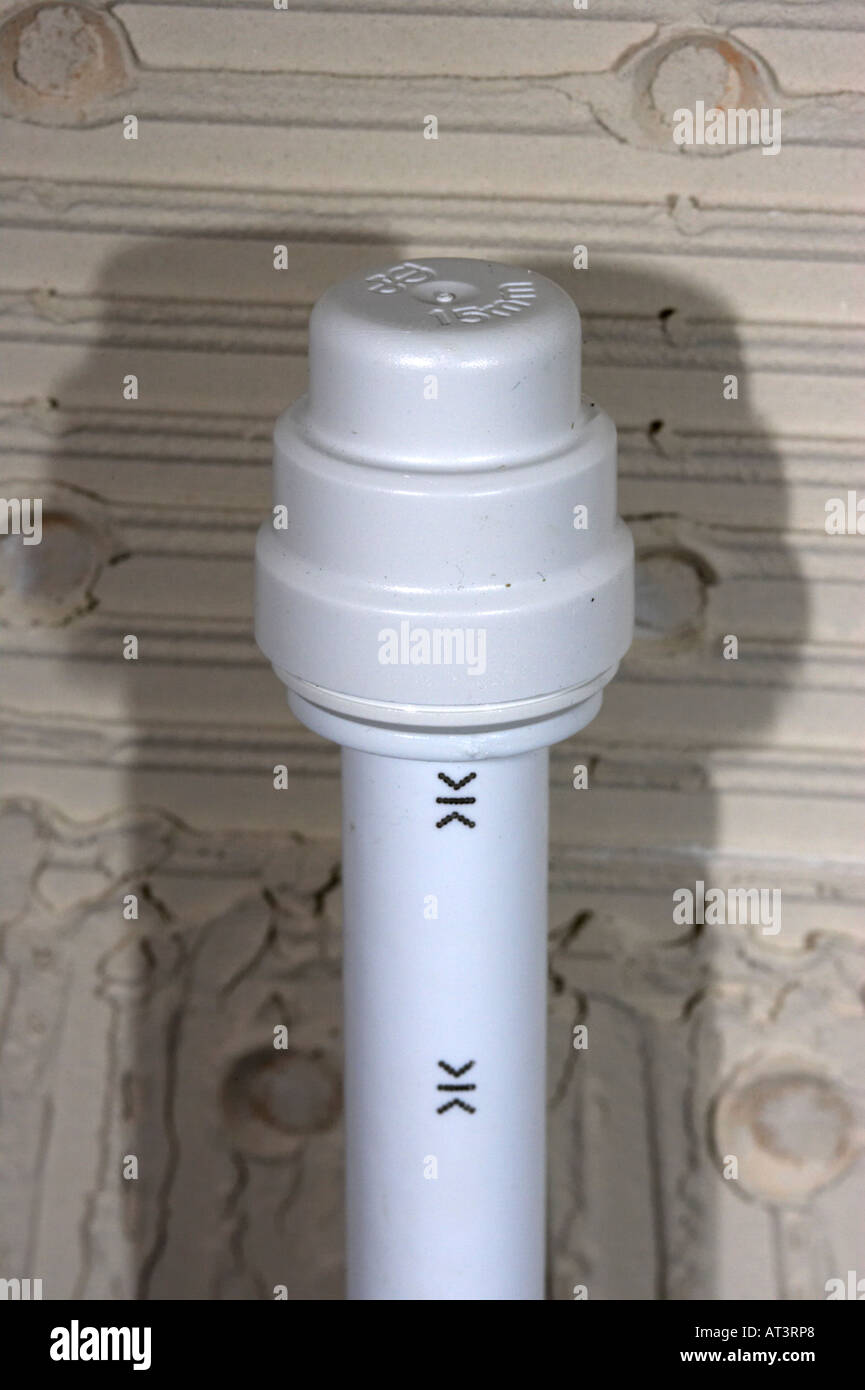 modern speedfit push fit plastic pipe fitting and end cap terminator in ...