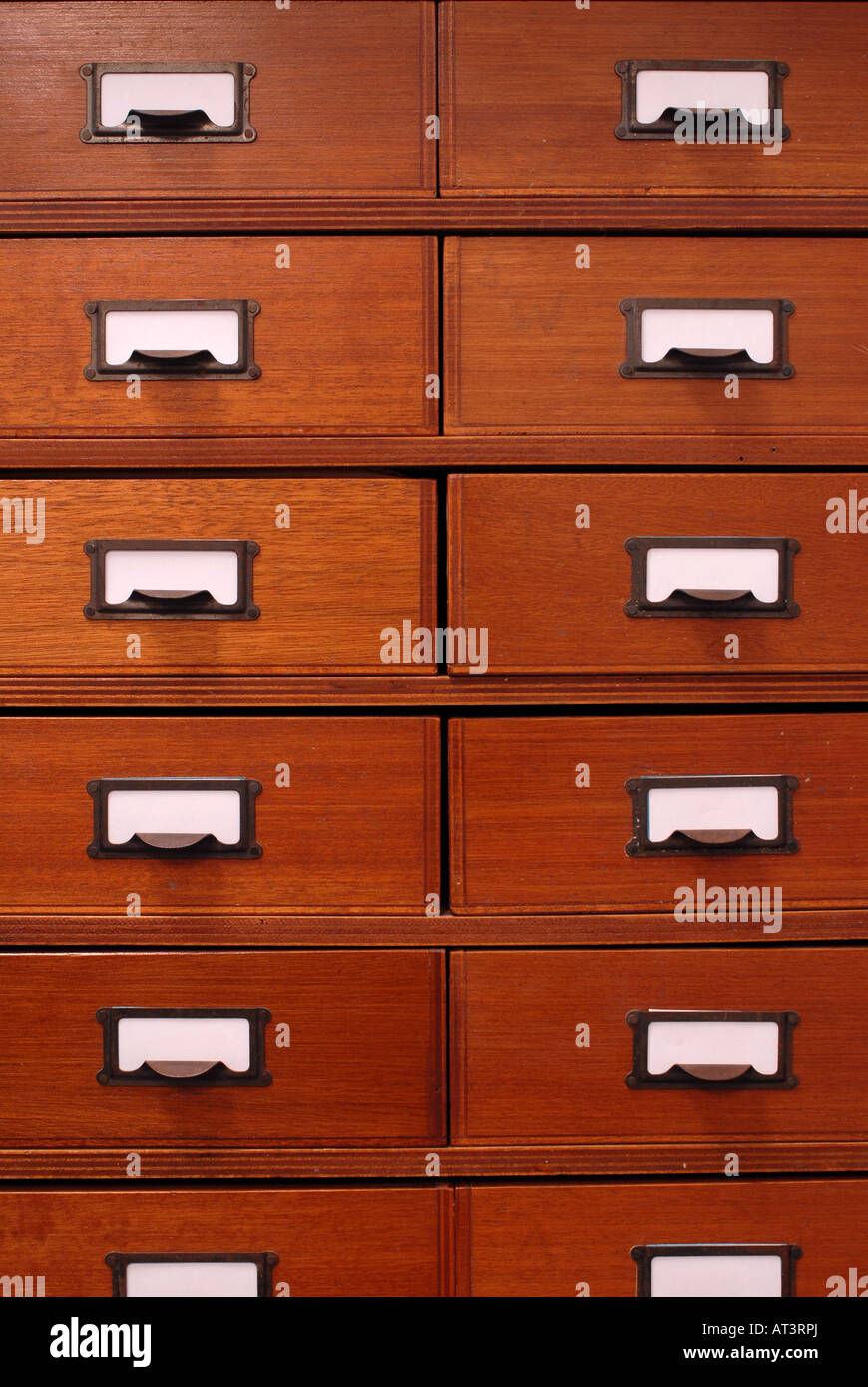 vintage wooden filing cabinet Stock Photo - Alamy