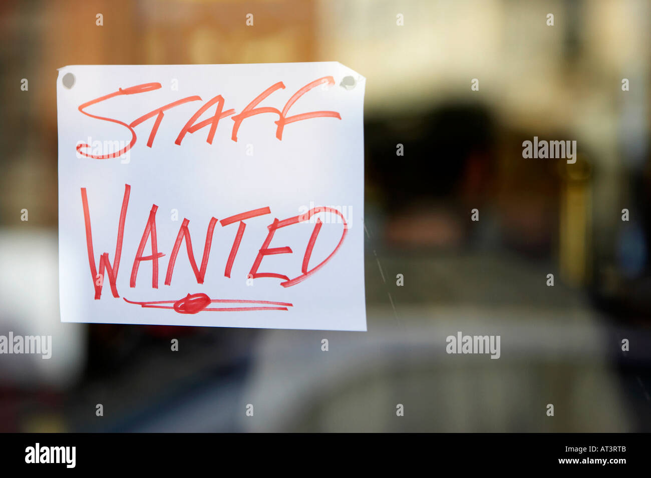 Staff Wanted High Resolution Stock Photography and Images - Alamy