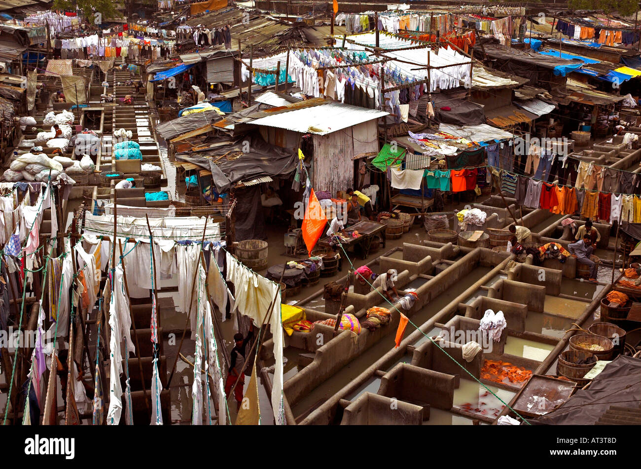 Dhobi Ghat Traditional Outside Washing at Saat Rasta by Mahalaxmi ...